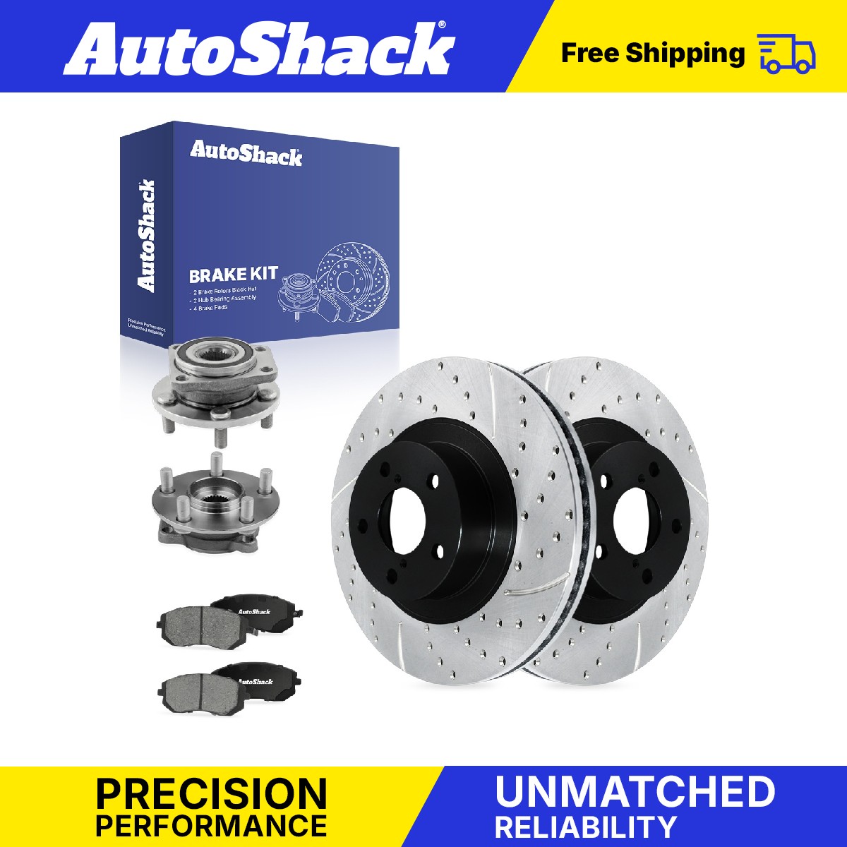Front Drilled Slotted Brake Rotors Pads Hubs for Subaru Outback Legacy ...